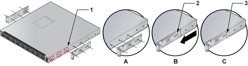 7280R3A Series - Rack Mounting the Switch - Arista